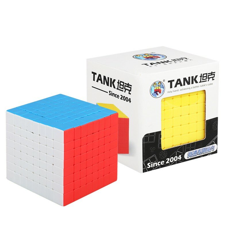 Официальный кубик Рубика Шэньшоу 8x8x8 с танковой тематикой — цветная коллекционная головоломка