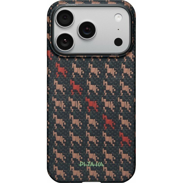 Защитный чехол Pitaka Happiness Rides Edge для iPhone 17 Pro Ebon Kylin