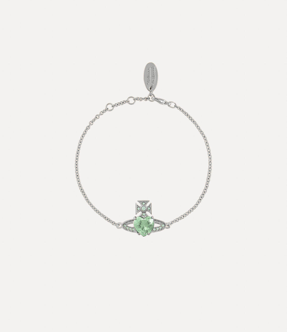 Браслет-цепочка Vivienne Westwood, кристаллы Swarovski