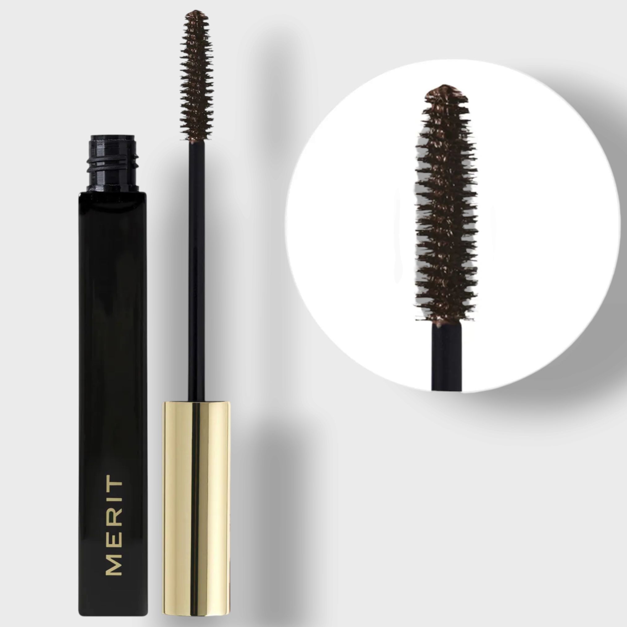 MERIT Тушь для ресниц Clean Lash Lengthening Tubing Mascara (Brown) 7 мл