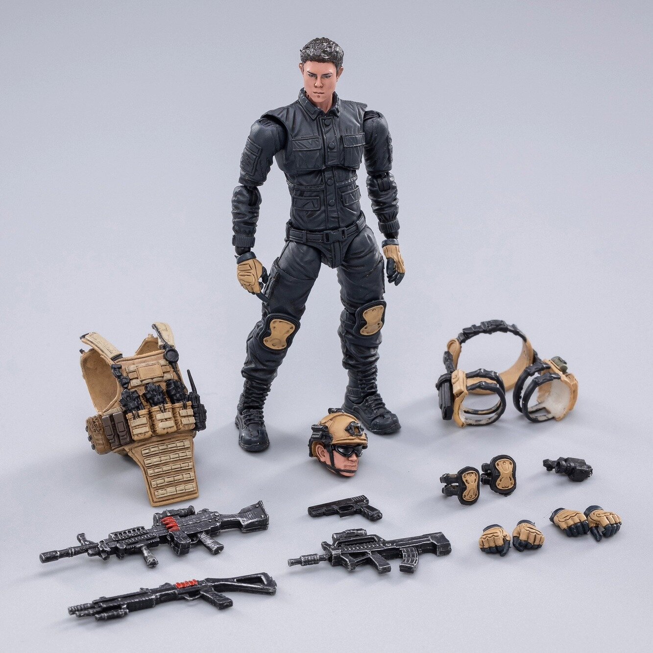 JOYTOY Dark Source Tragic Expeditionary Force - Ninth Regiment White Iron Cavalry North 03 National Creation 1:18 Portable Mechs