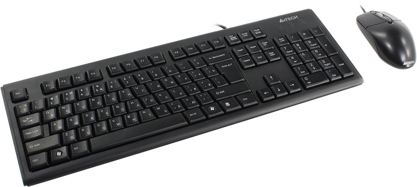 Клавиатура + мышь A4 KRS-8372 клав: черный мышь: черный USB