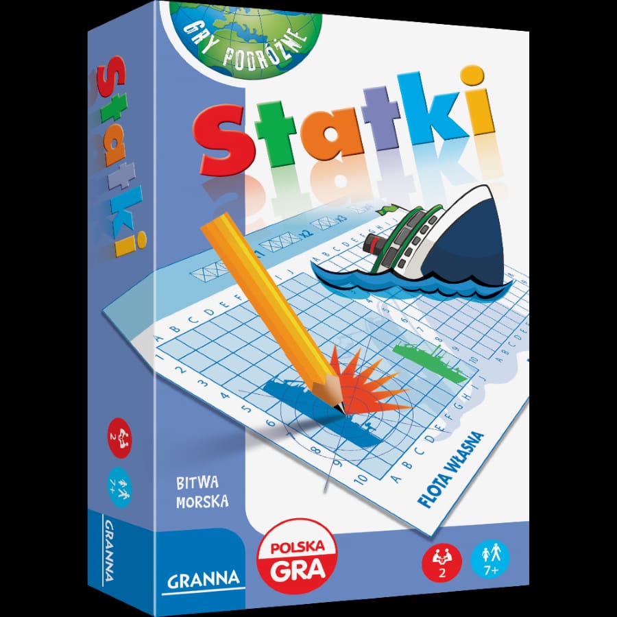 Настольная игра Granna "Морской бой", дорожная версия, для детей