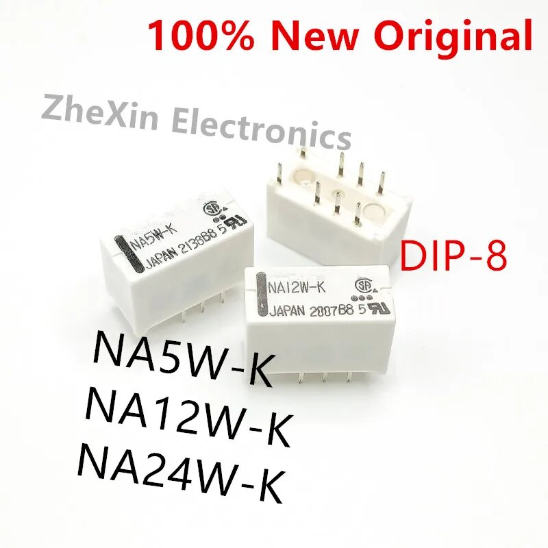 Реле сигнальное DIP-8 2A DPDT NA-24W-K, NA-12W-K, NA-5W-K 5pcs---NA5W-K