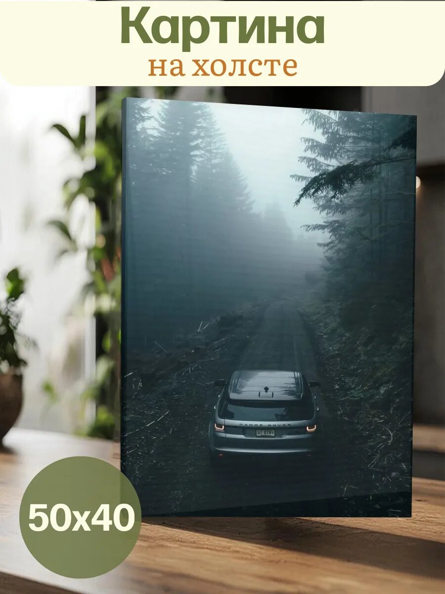 Картина 40х50 Ланд Ровер Land Rover Эстетика Автомобиль