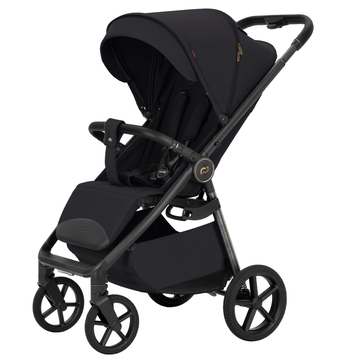 Прогулочная коляска CARRELLO Bravo Carbon CRL-5530 Deep Black carbon