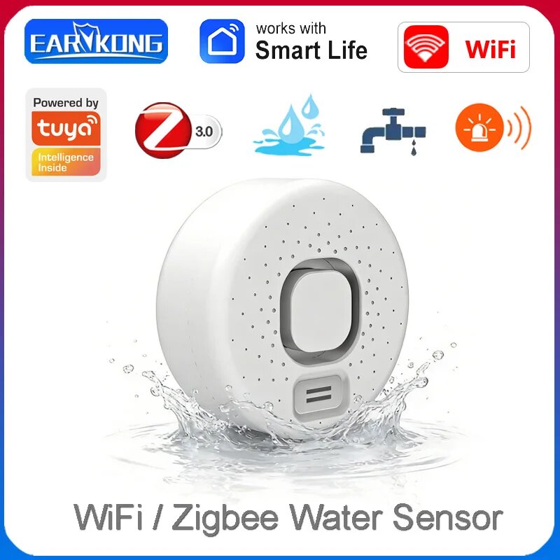 Earykong Smart Water Leak Detector WiFi Zigbee Version 3pcs — фото 1
