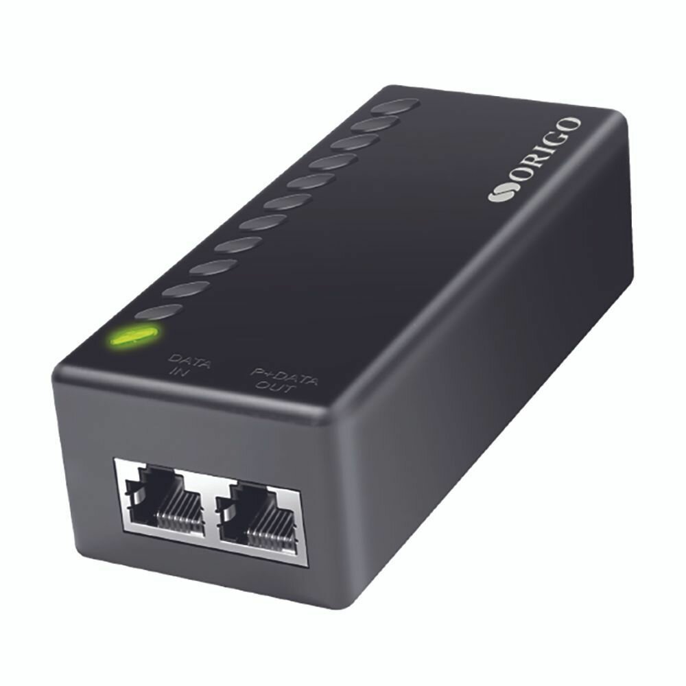 PoE-инжектор ORIGO OPE301GI/30W/A1A PoE+ 802.3af/at, 30 Вт, 54В DC