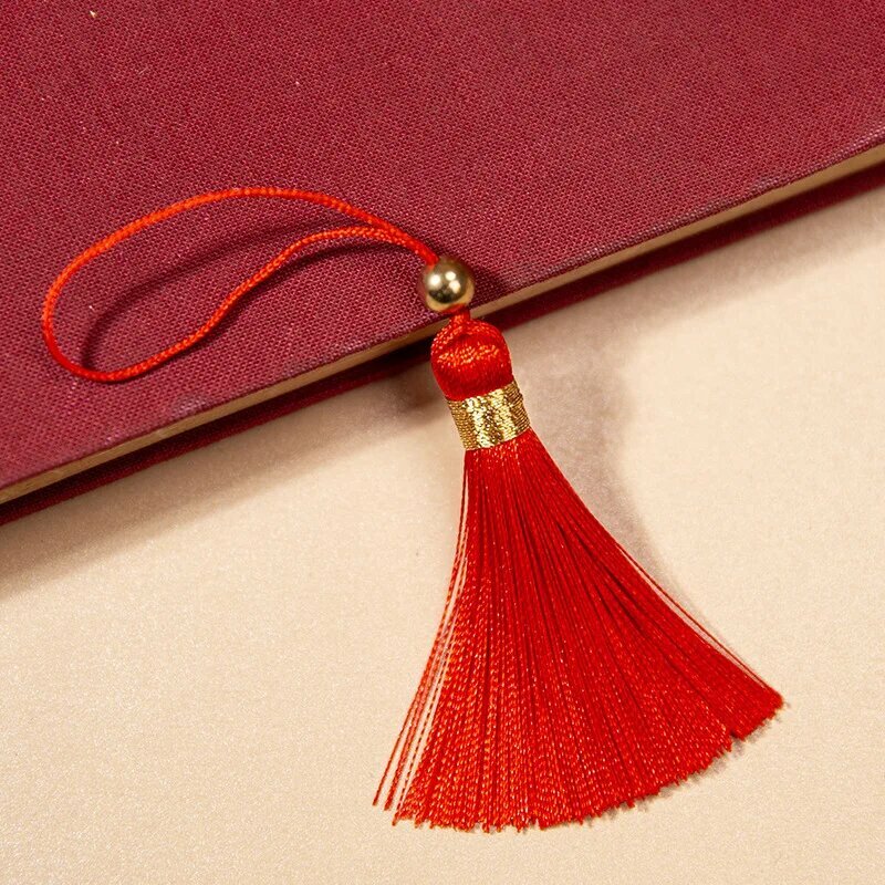 Подвеска-кисточка из полиэстера 6 см 2pcs, Красный, red
