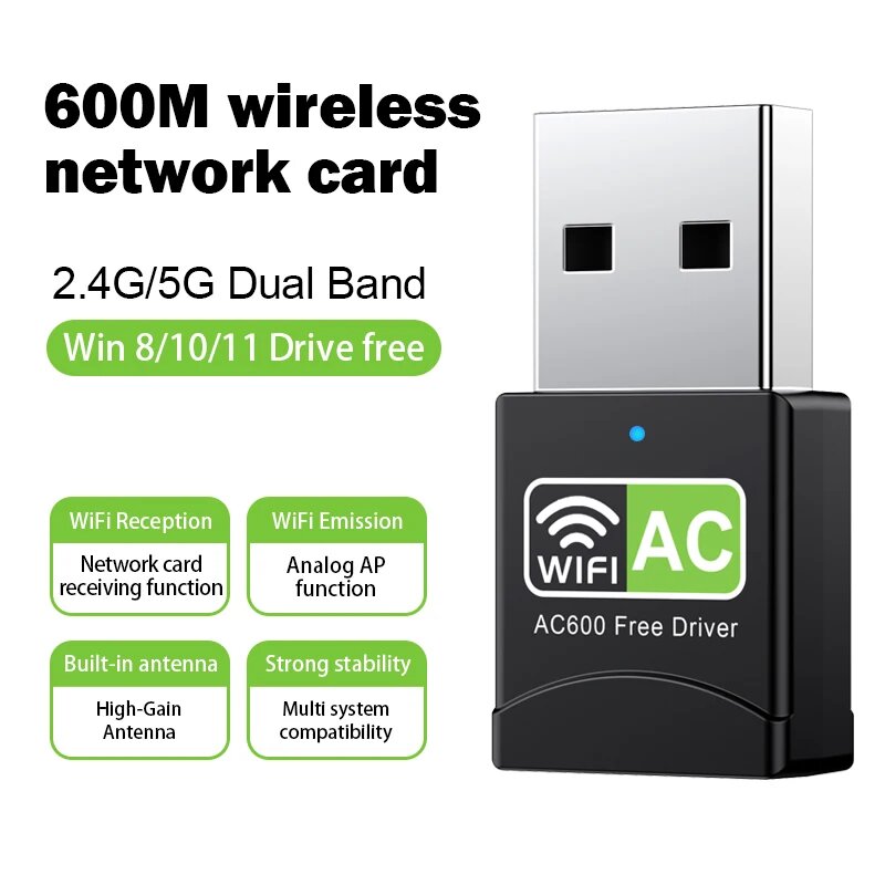 Sovunis USB Wi-Fi адаптер AC600 — фото 1