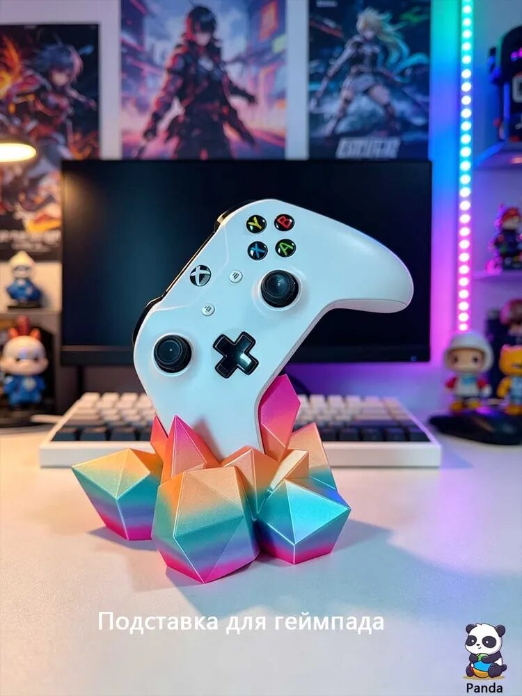 Держатель для геймпада 3D печать, подставка для игрового контроллера на стол, органайзер для проводов и джойстиков