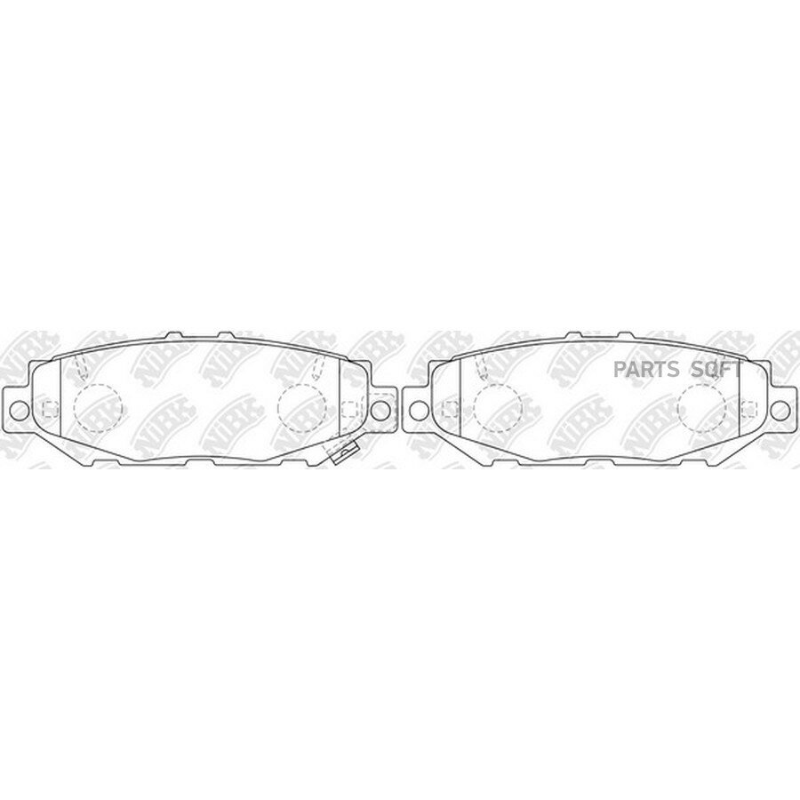 Колодки тормозные LEXUS GS 300 93-97/TOYOTA SUPRA 3.0 93-98 задние PN1363 NIBK PN1363