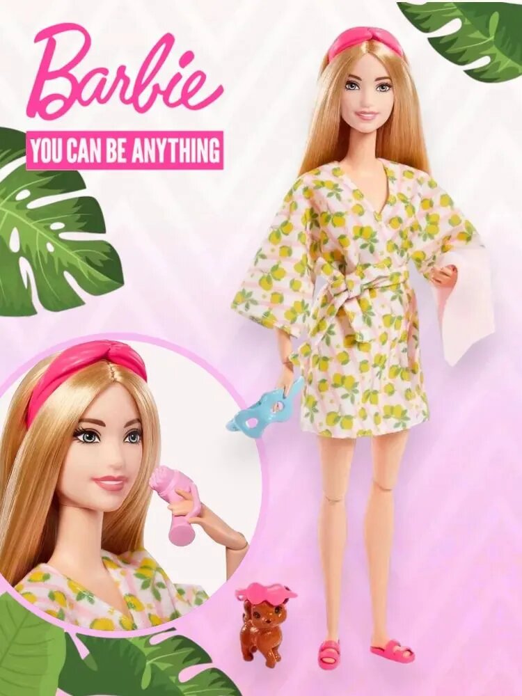 Кукла Barbie День СПА с питомцем с аксессуарами HKT90