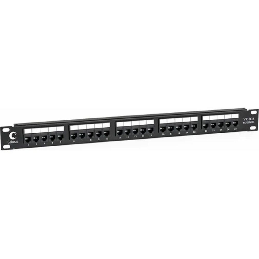 Патч - панель Cabeus PL - 25 - TEL - Toolless Металл