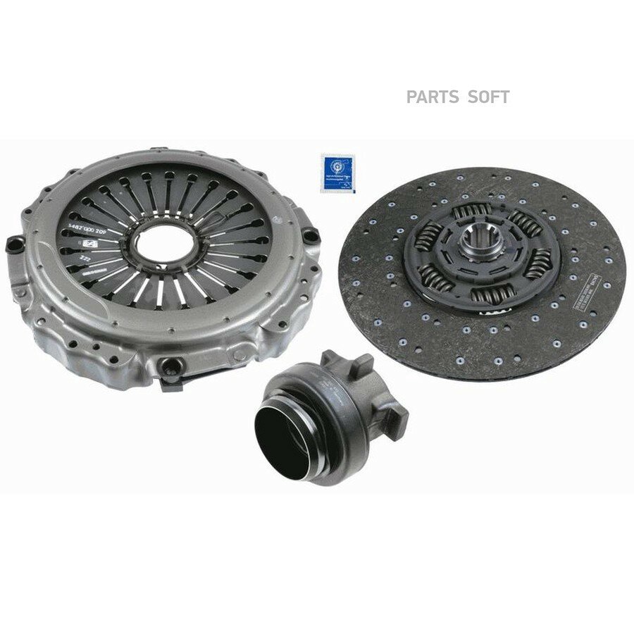 SACHS 3400700688 Комплект сцепления Камаз 5490 КПП AS-Tronic с выжимным