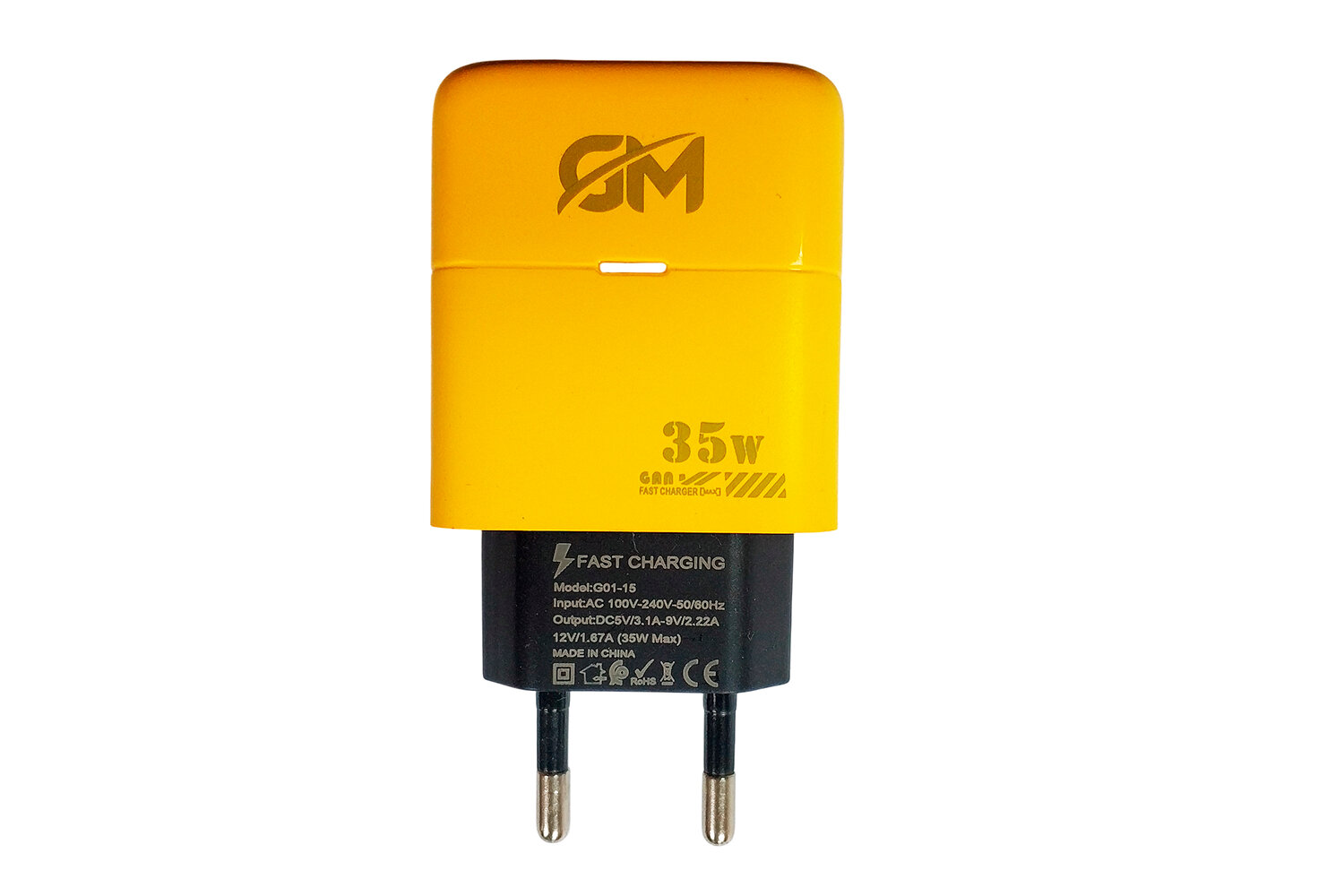 Сетевое зарядное устройство GM G01-15, USB порт 5V 3,1A, PD35W