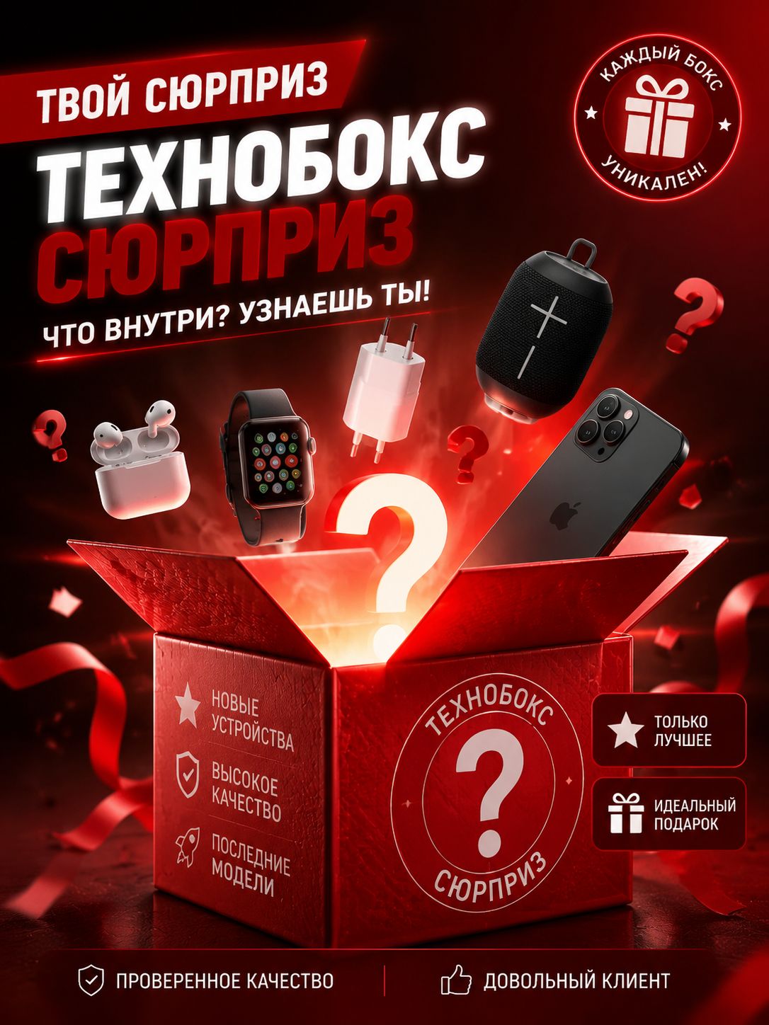 Сюрприз-бокс белый Сюрприз-бокс