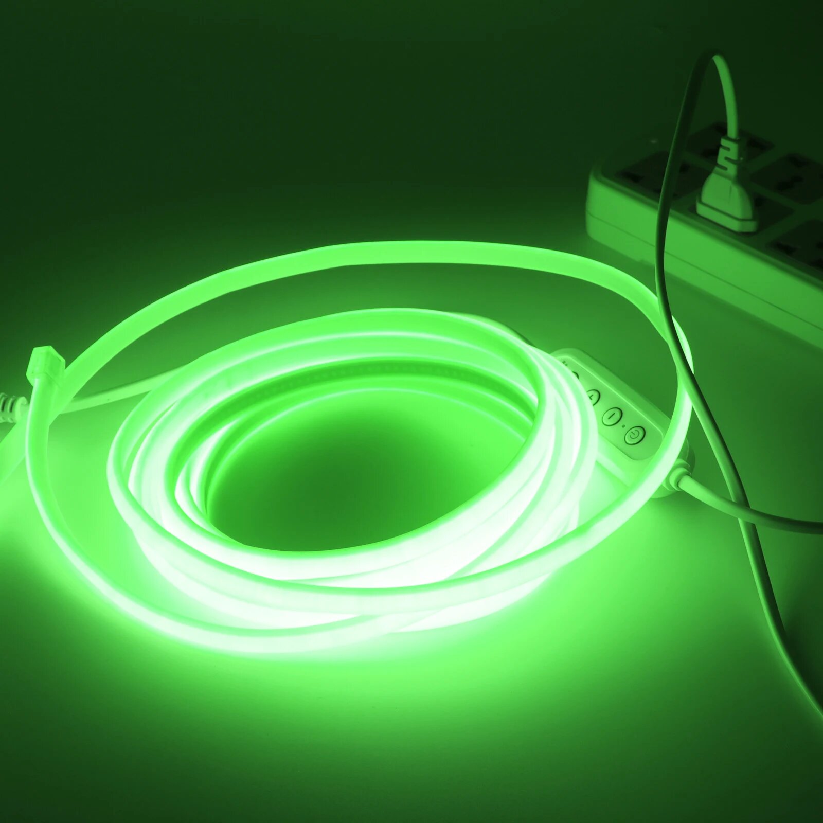 Светодиодная лента COB 220В RGB для домашнего декора Green, 1m