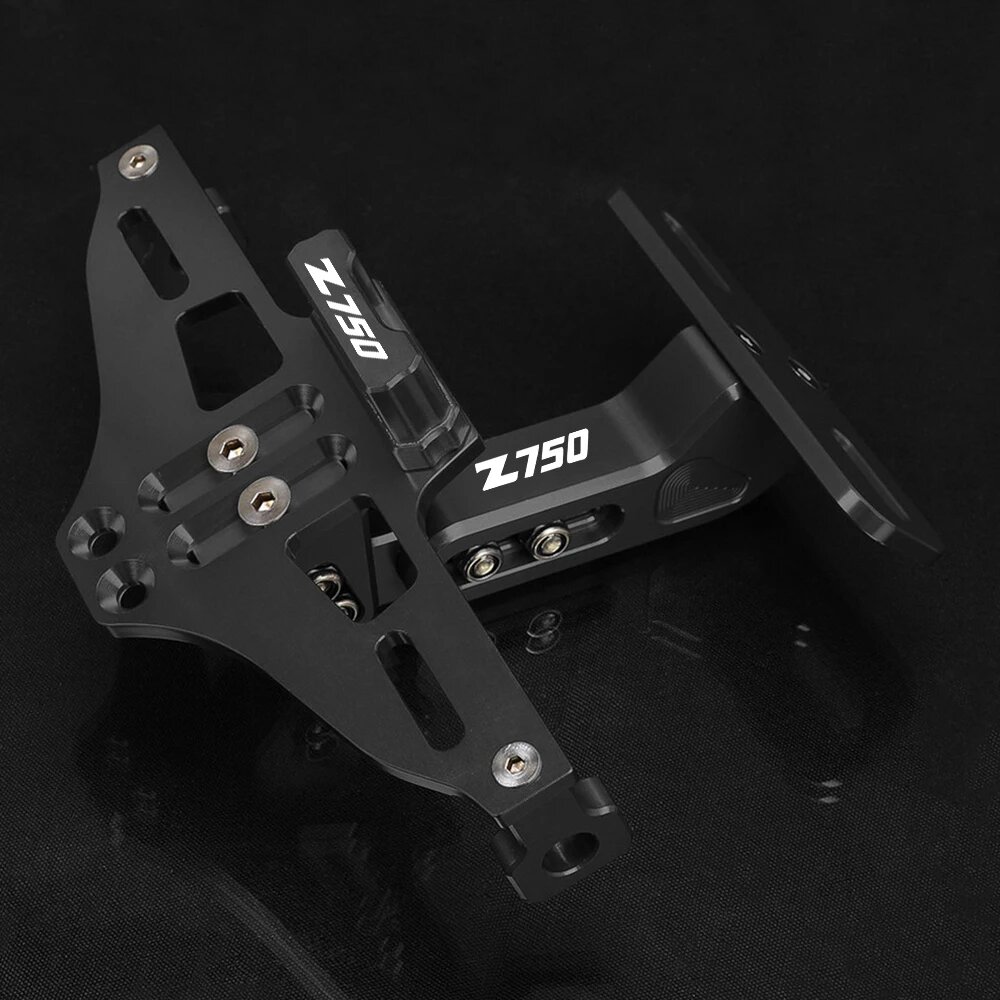 Кронштейн Для Номерного Знака KAWASAKI Z750 С Алюминиевой Рамой CHPU Черный, black
