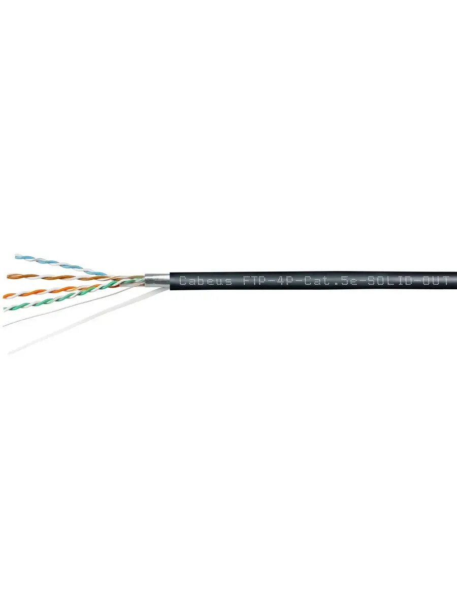 Кабель информационный FTP-4P-CAT.5E-SOLID-OUT-PE-UV
