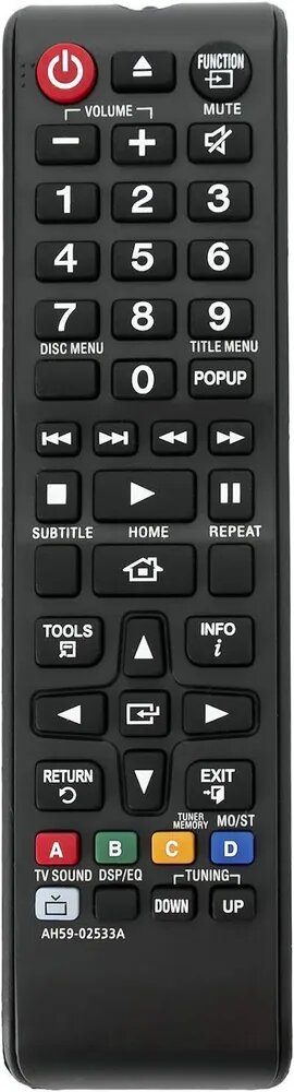 AH59-02533A Пульт дистанционного управления взамен оригинального для Samsung Blu-ray DVD Home Theater System HT-FM45