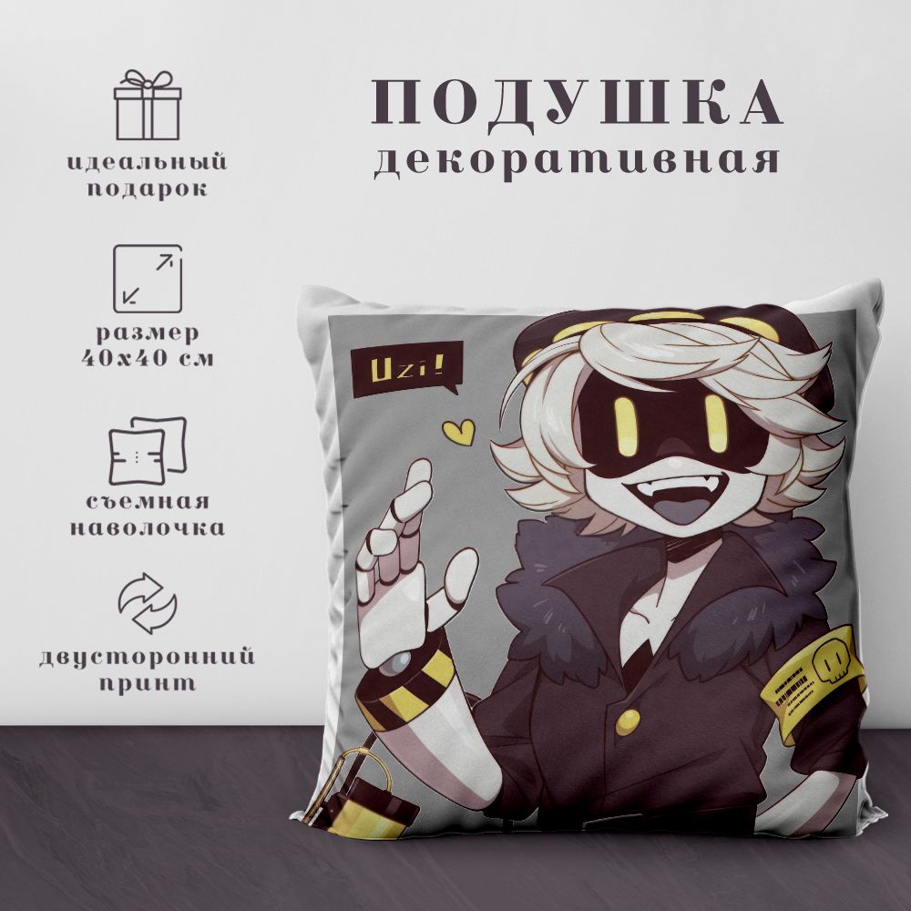 Подушка декоративная - Дроны убийцы (Murder Drones) (40х40 см.)