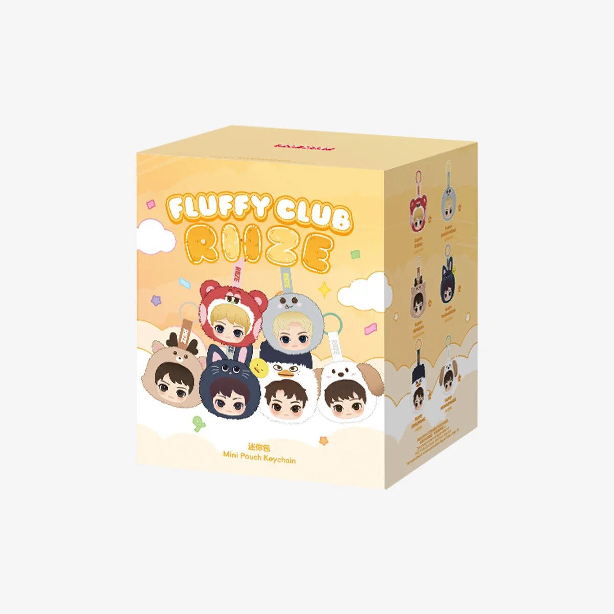 POP MART RIIZE Fluffy Club Series Мини-брелок-мешочек 1PC Single Box