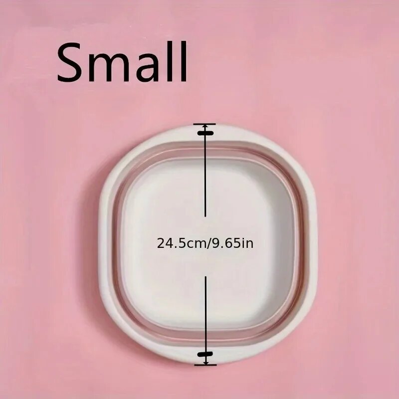 Складной розовый таз Small 24.5 см