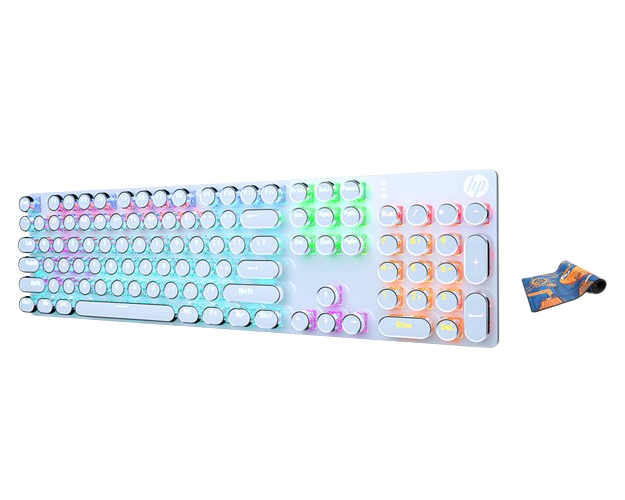 Игровая механическая клавиатура унисекс HP HUIPU GK400Y, Brown Switch (Punk Mouse Pad), 104 клавиши