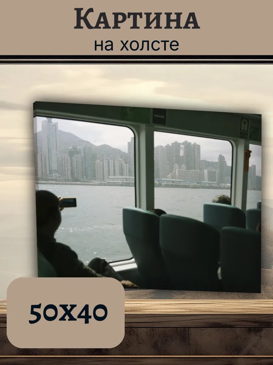Картина Постер Китай China 40x50 вид на город