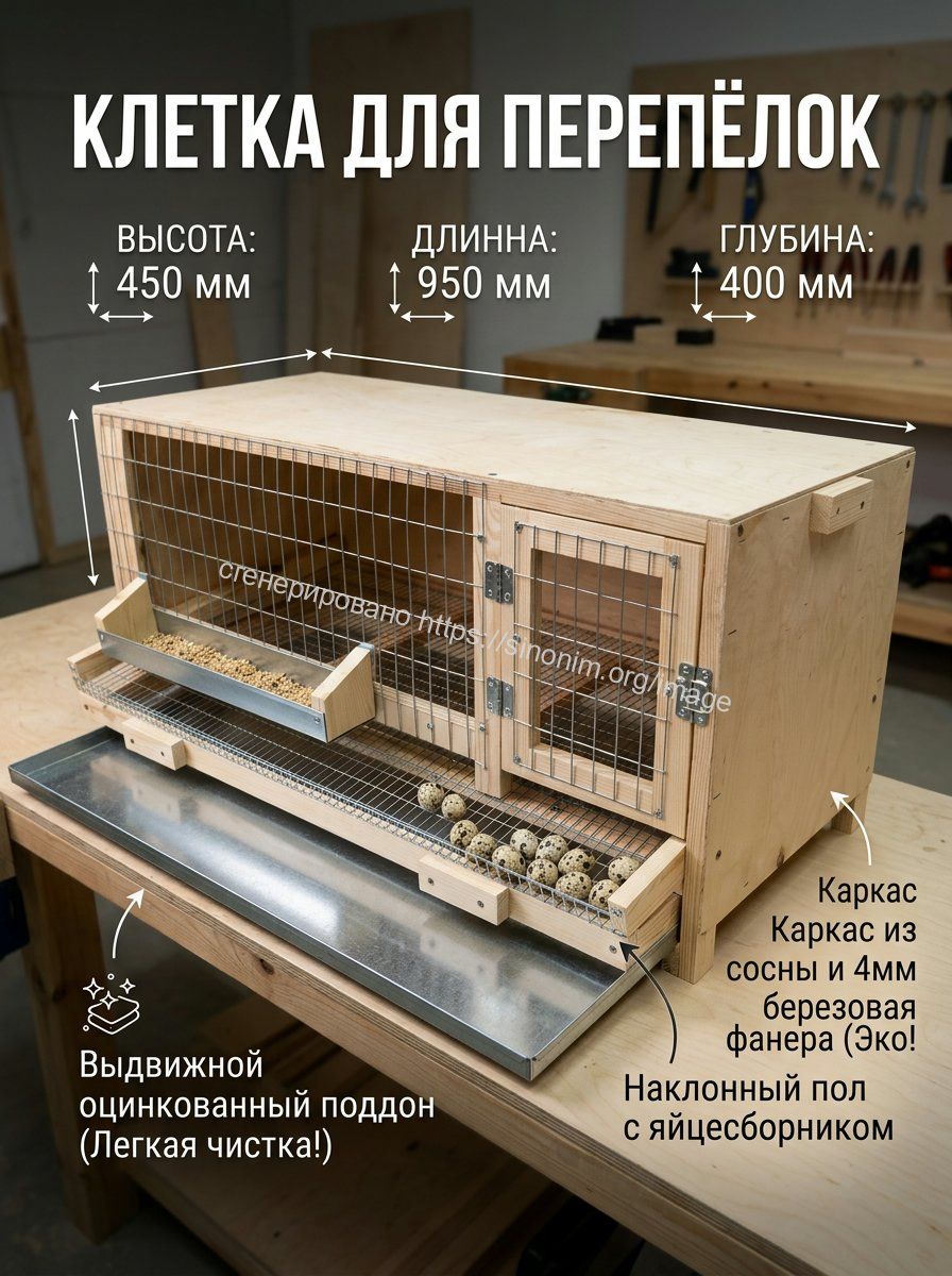 Клетка для перепелов. "Перепел"