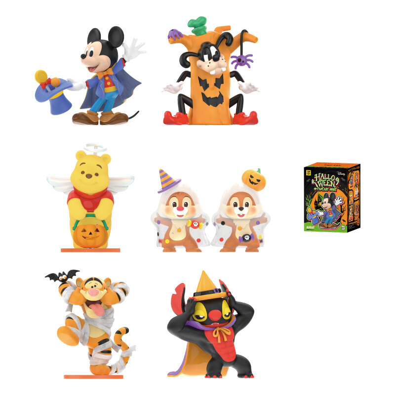 TOP TOY X Disney Хэллоуин Fantasy Night Коллекция Модная игрушка Слепые коробки 1 слепой бокс Целая коробка 6 шт