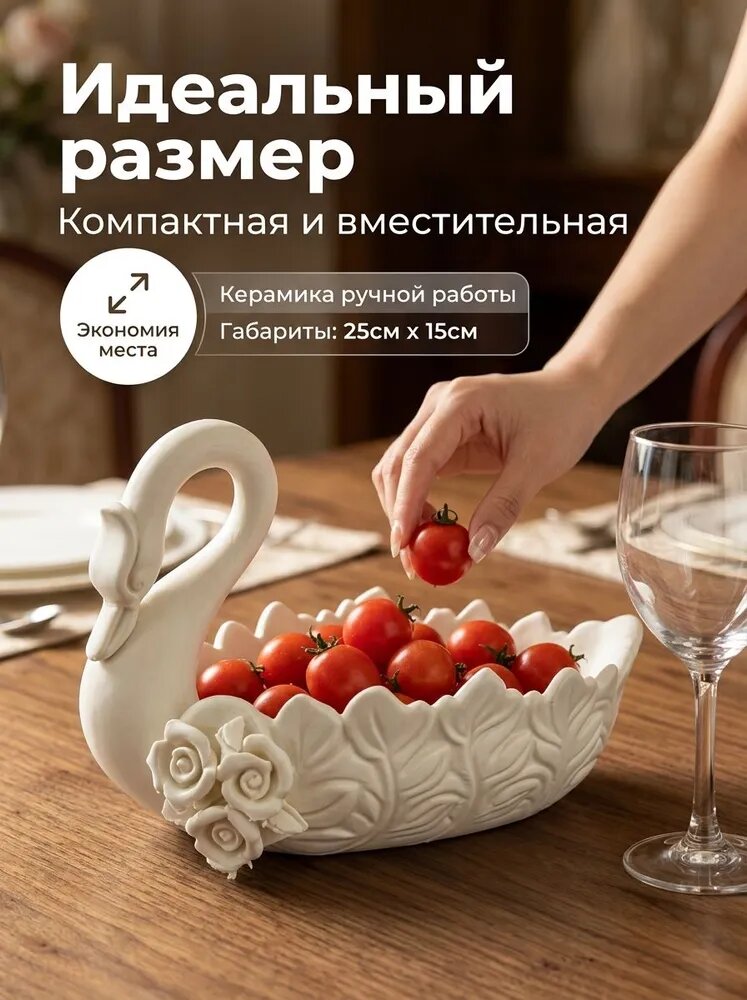 Фруктовница, диаметр 17 см, 1 шт