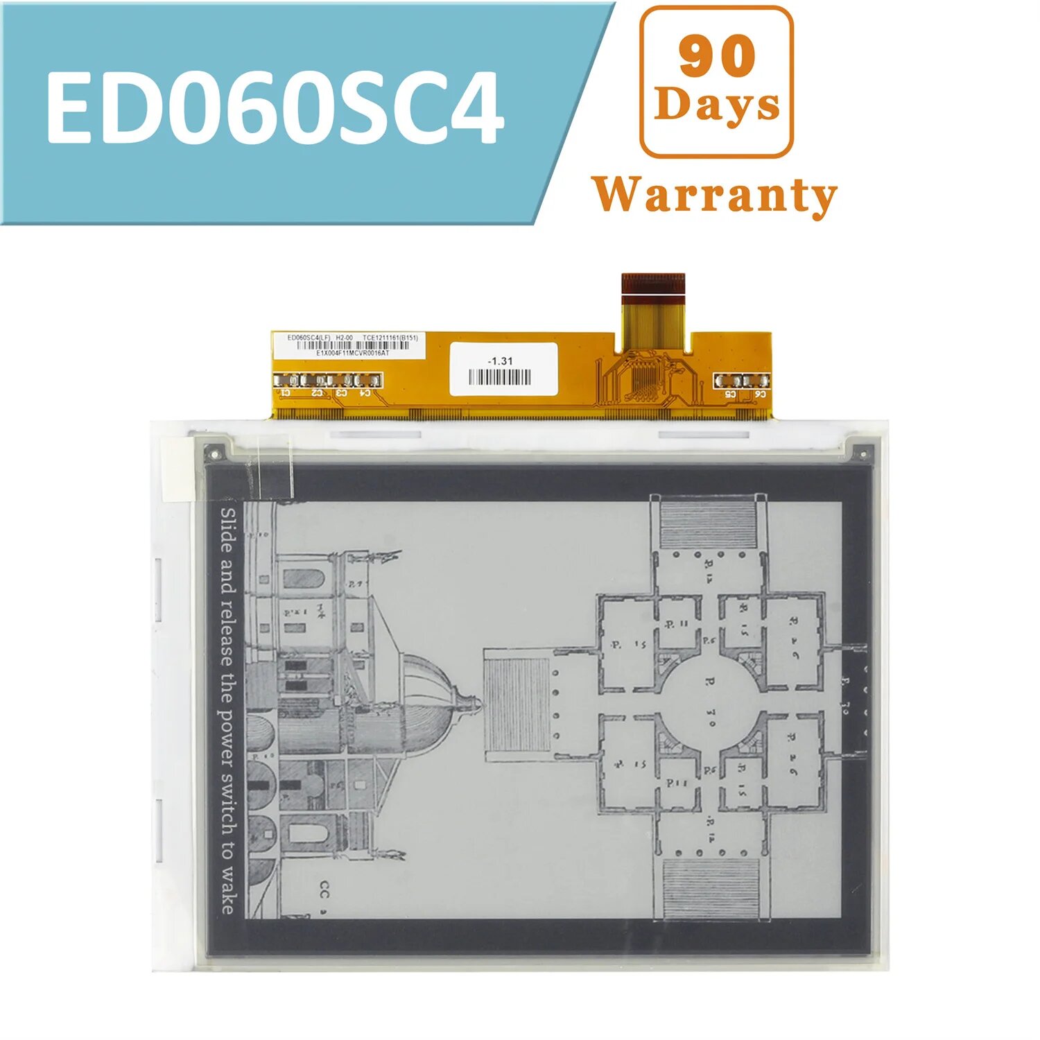 Планшетный ЖК-дисплей ED060SC4(LF) для PocketBook 301 plus