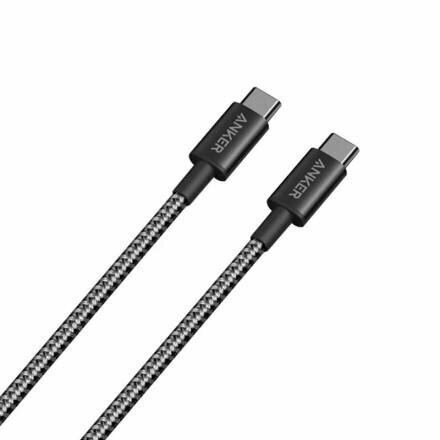 Кабель USB Type-C на Type-C Anker A8757611 100W, 1.8 м, темно-серый