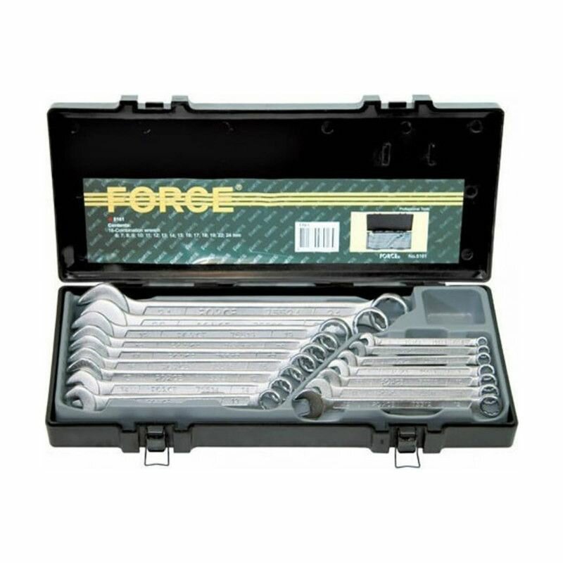 Набор ключей комбинированных Force 5161, 16 предметов, 6-24 мм