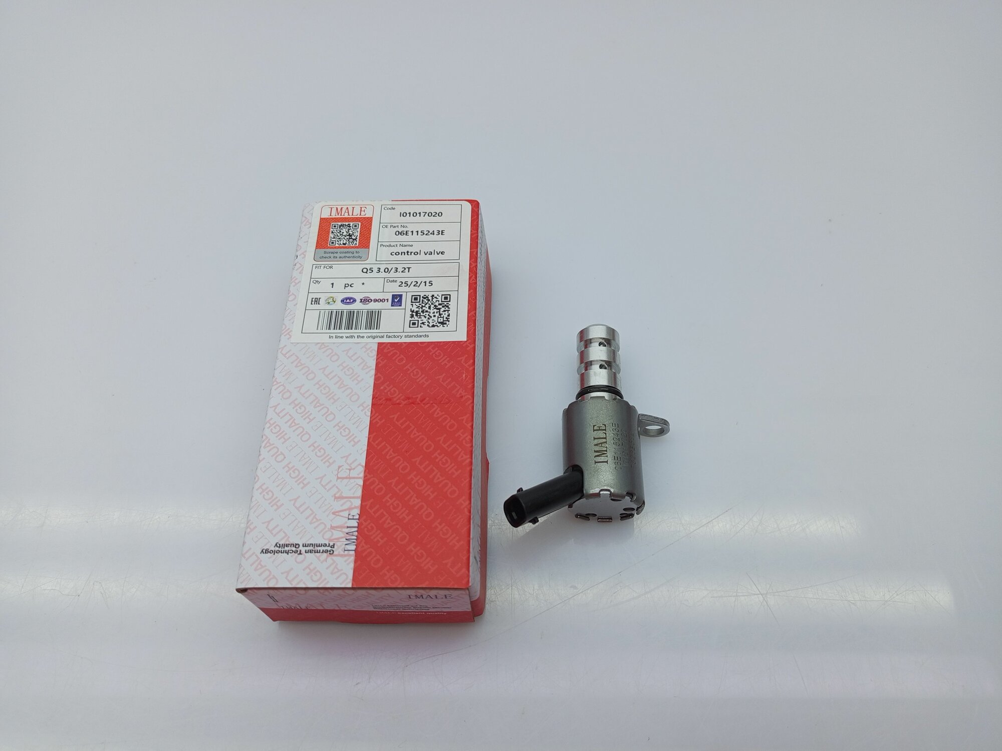 Новый электромагнитный клапан регулировки давления масла VW VAG 3.0 3.2T CRC IMALE/IMLENG I01017020 06E115243E