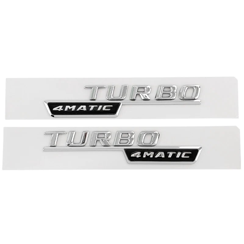 3d ABS Black Turbo AMG логотип Turbo 4matic эмблема автомобильное крыло Badge для 4matic chrome