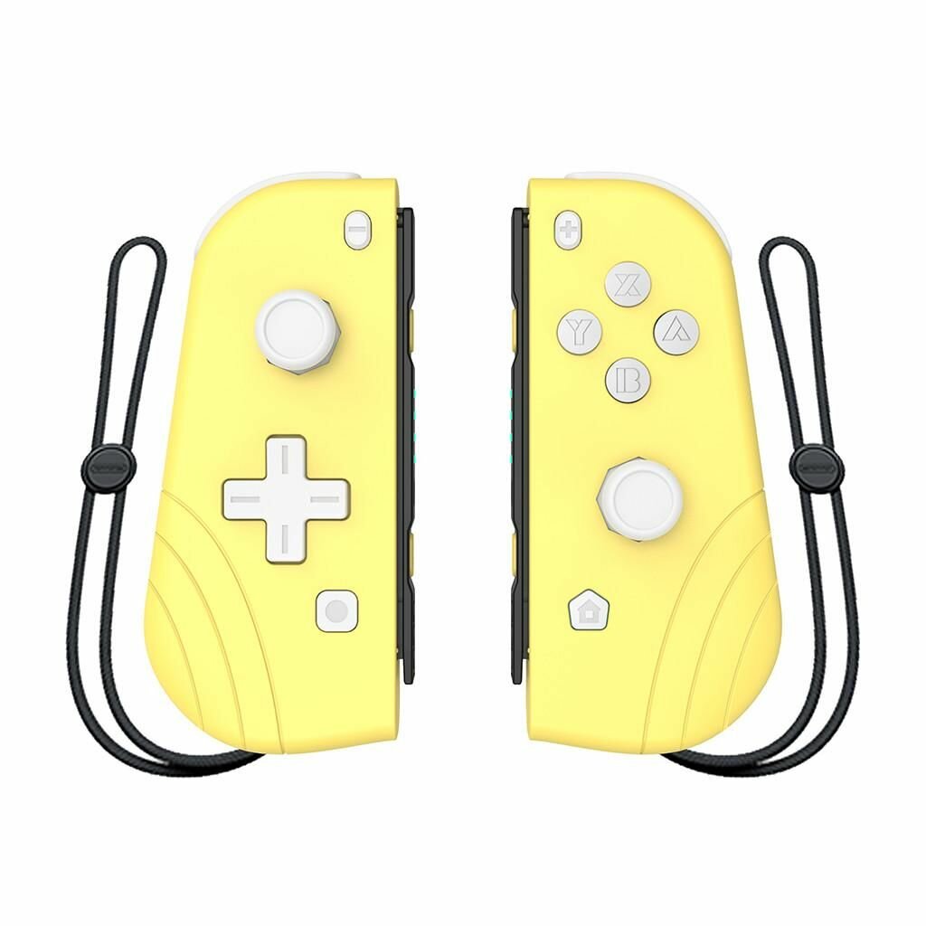 Геймпады контроллеры Joy - Con с вибрацией беспроводные для Nintendo Switch и Nintendo Switch OLED джойстики Желтый