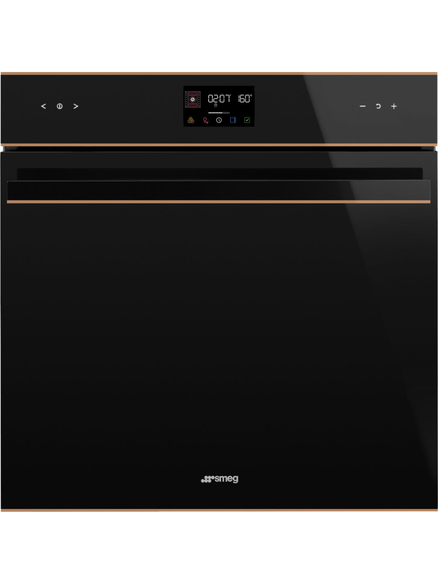 Духовой шкаф электрический Smeg Dolce Stil Novo SOP6602TNR, 68л, 10 программ, черный/медь