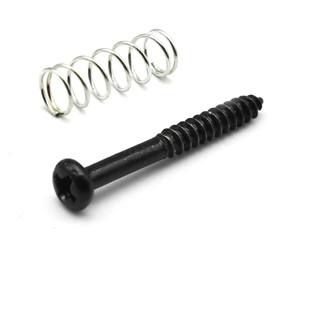 Звукосниматели для гитары IFUNPLAY 1306, черные/хромированные Screw Springs BK x6