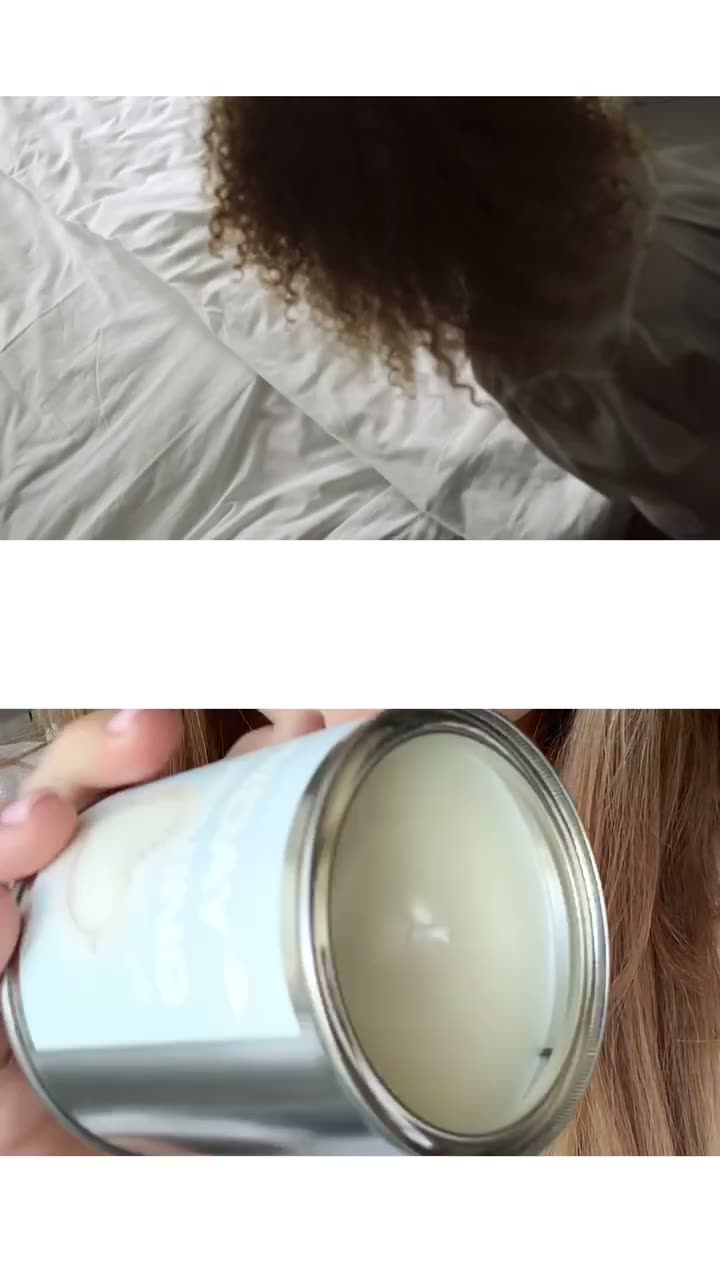Свеча ароматическая "Sunday Morning" // fisan candles // соевый воск, в металлической банке, цвет серый, серебристый, голубой — фото 1
