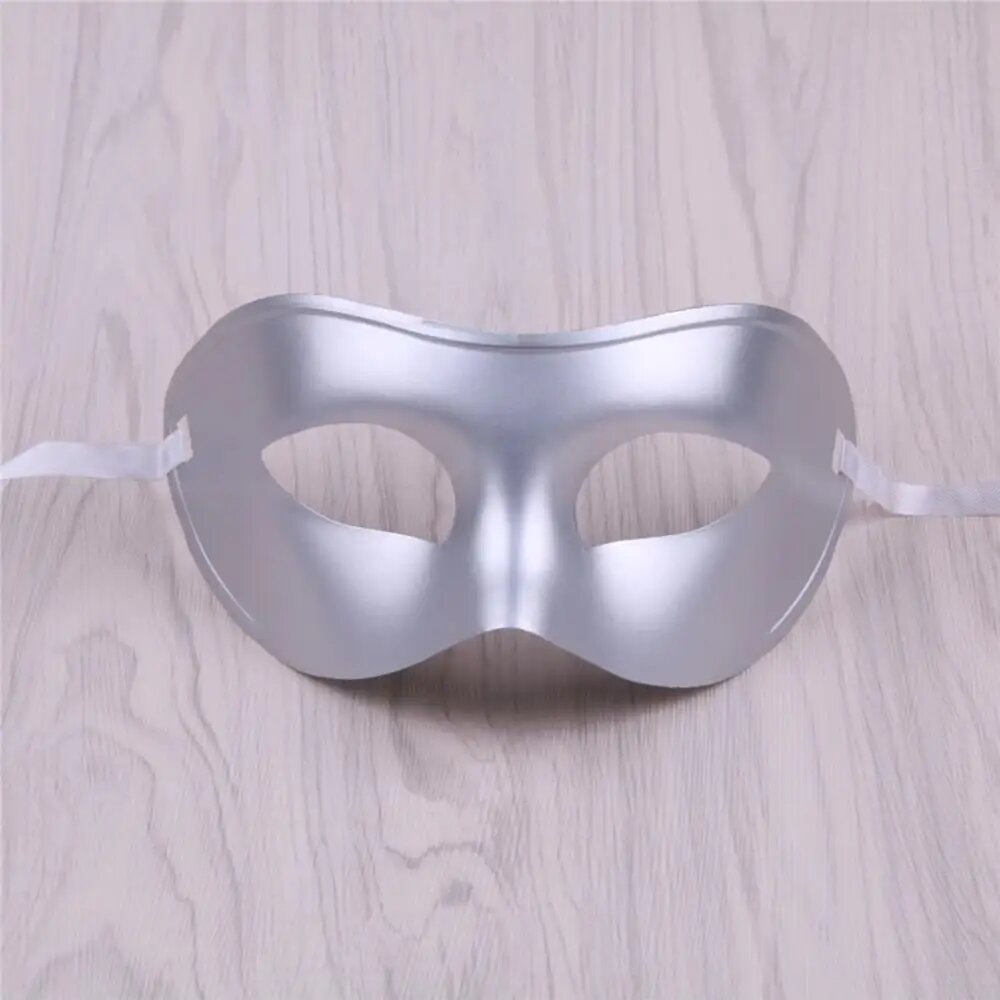 Венецианская маска пластмассовая Silver