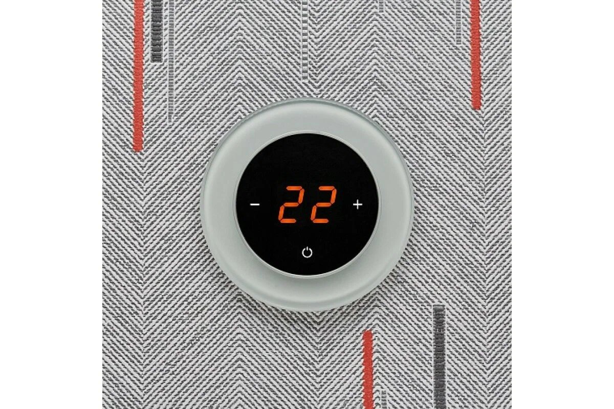 Терморегулятор Aura RONDA 7035 Grey Classic (классический серый) сенсорное управление