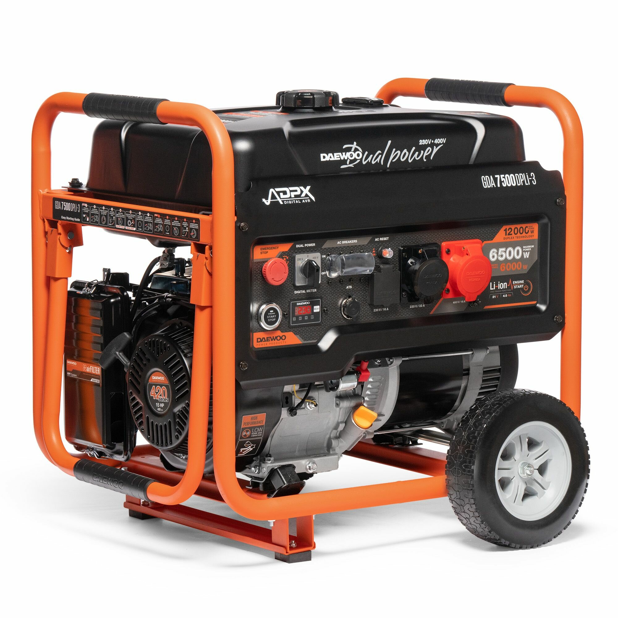 Бензиновый генератор DAEWOO GDA 7500DPLi-3