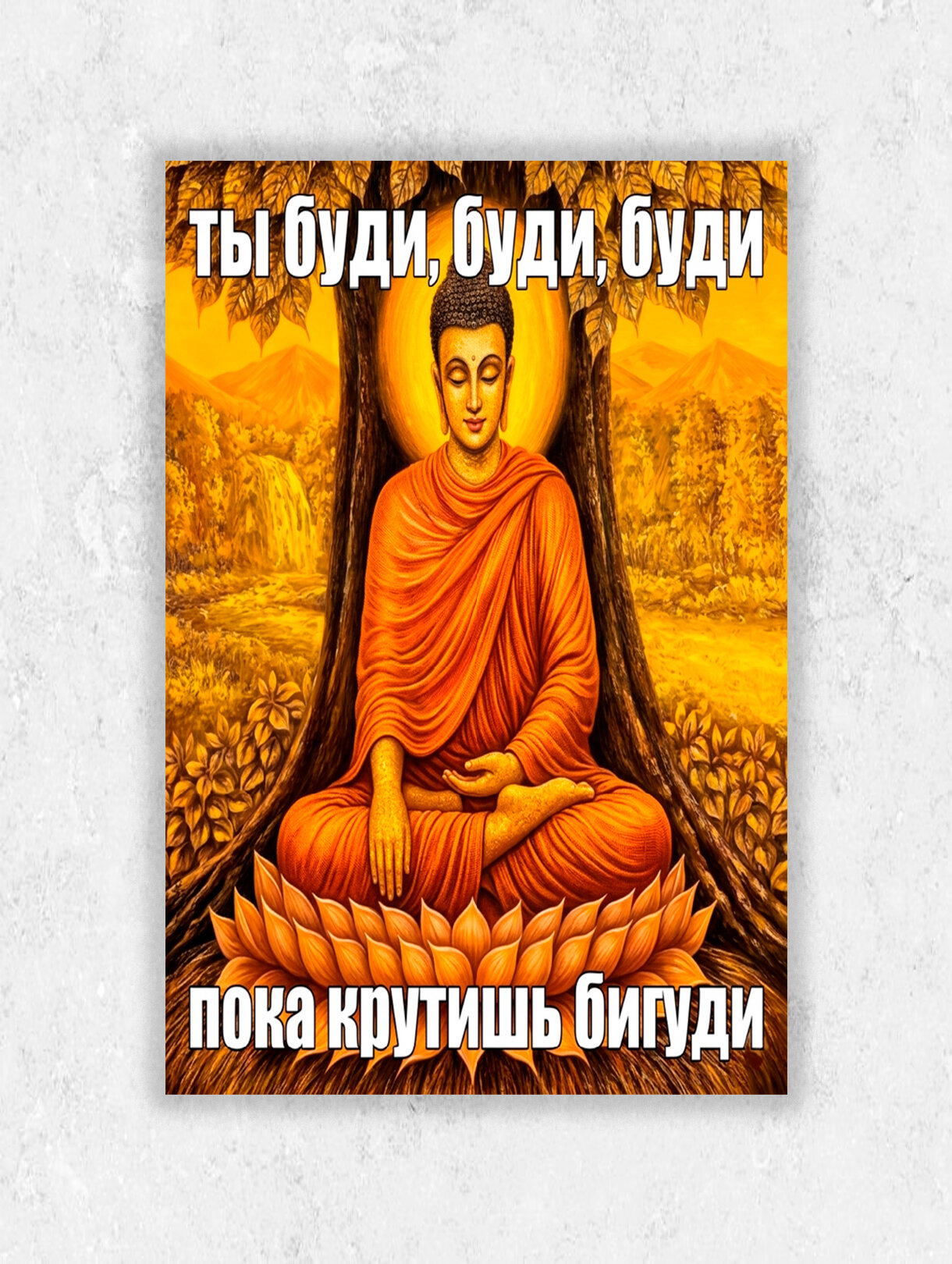 Плакат-мем "Ты буди буди"