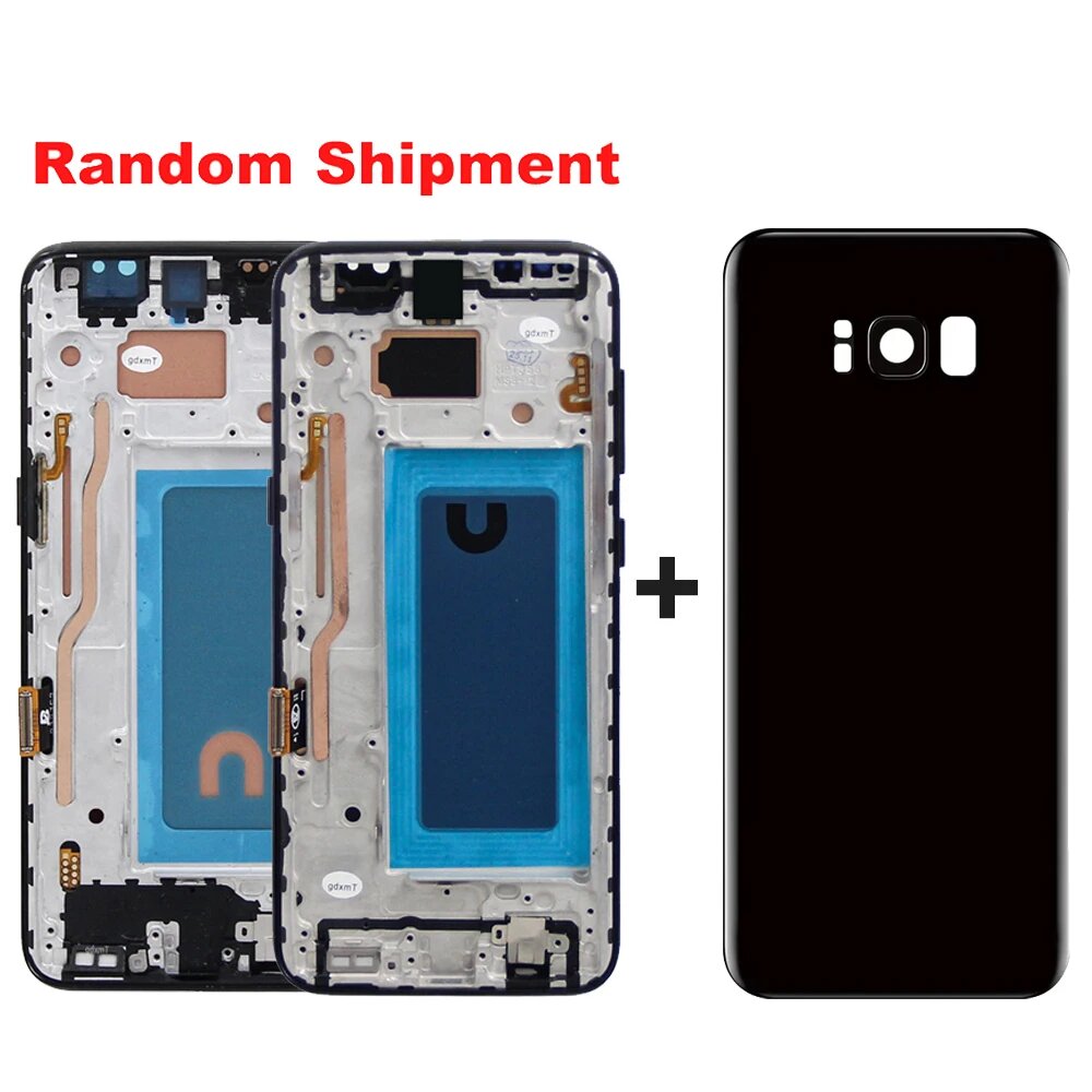 Задняя крышка для Samsung Galaxy S8 G950 черная, рамка