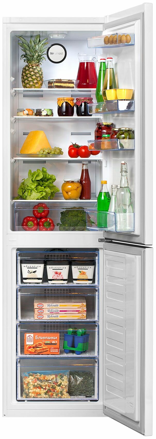Двухкамерный холодильник Beko B1RCNK332HW No frost, белый