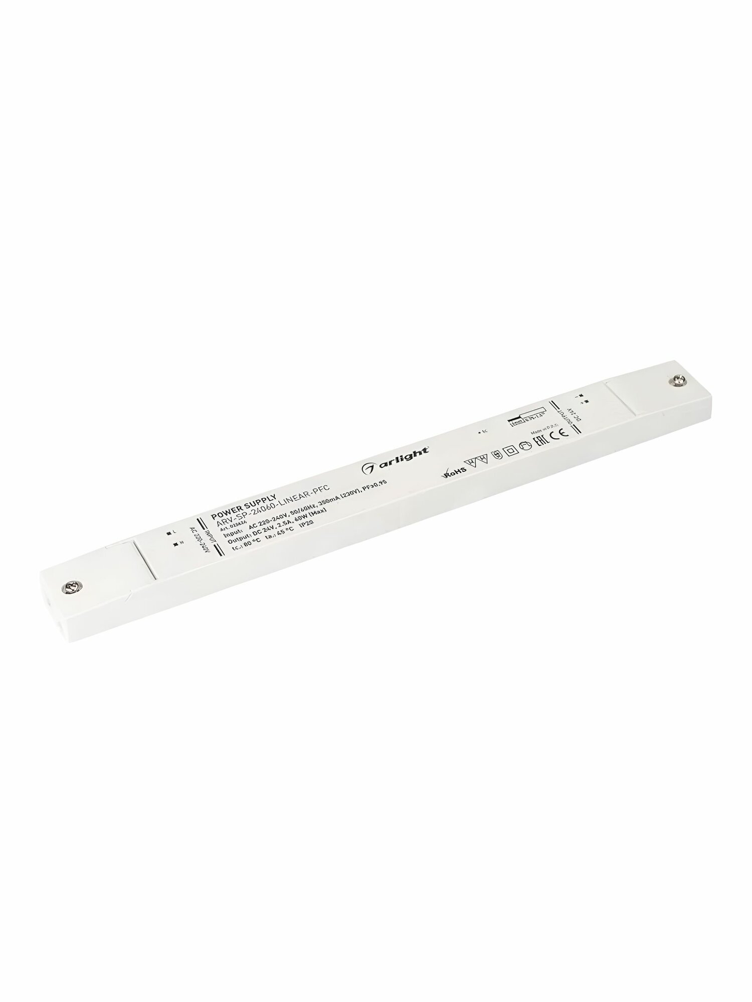 Блок питания Arlight ARV-SP-24060-LINEAR-PFC (24V, 2.5A, 60W) IP20 032624