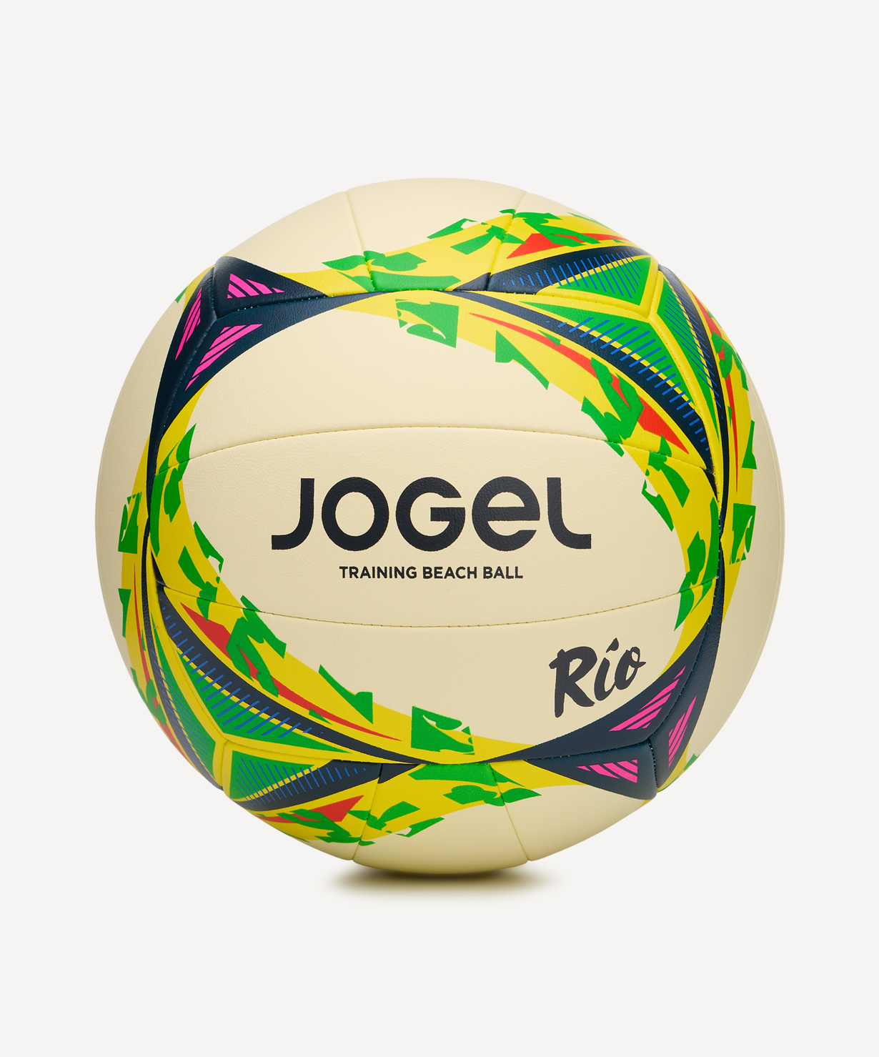 Волейбольный мяч пляжный любительский JOGEL Rio, цвет желтый/зеленый